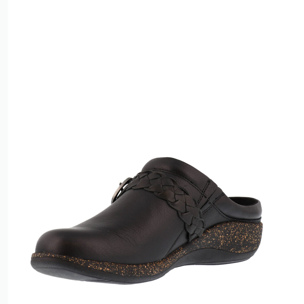 Aetrex Libby Buckled Slipon Clog - Kunitz Shoes