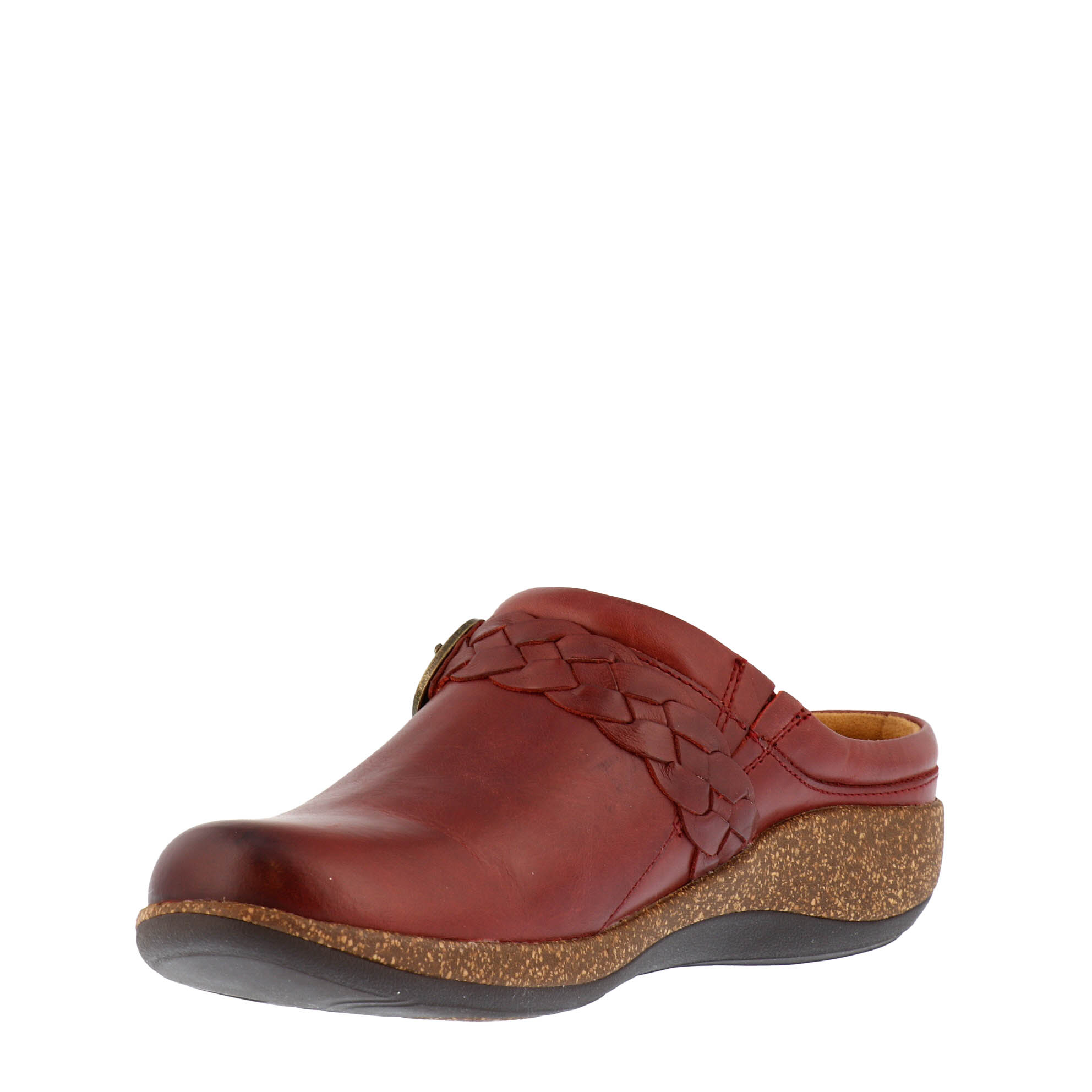 Aetrex Libby Buckled Slipon Clog - Kunitz Shoes