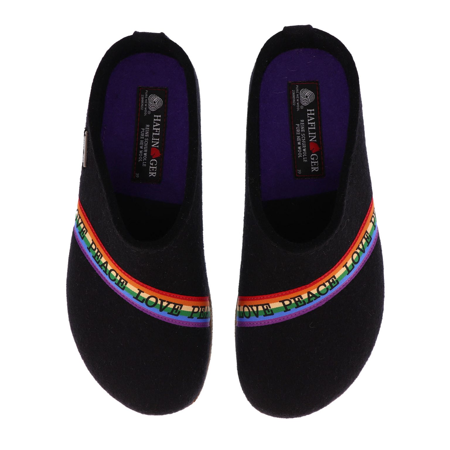 Haflinger Rainbow Patterned Slipper - Kunitz Shoes