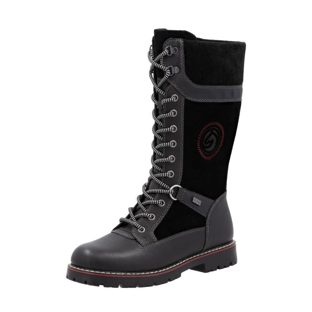 Remonte D9380 Tall Lace Spike Boot - Kunitz Shoes