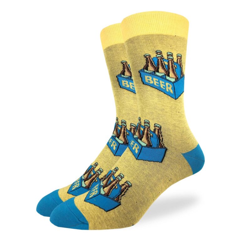 Good Luck Sock Me Six Pack Beer Socks - Kunitz Shoes
