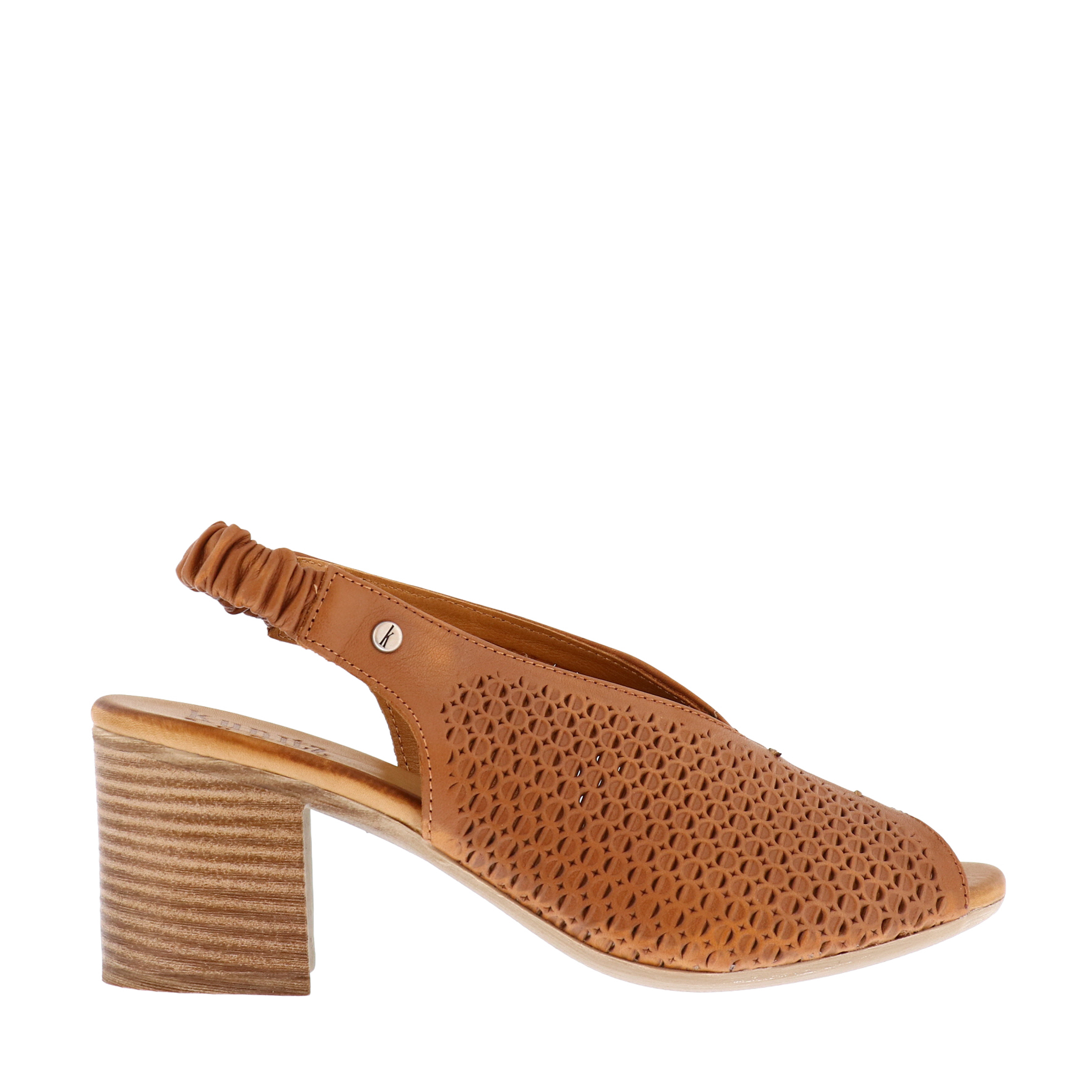 Kunitz Collection Ramsey Perf Heeled Slingback - Kunitz Shoes