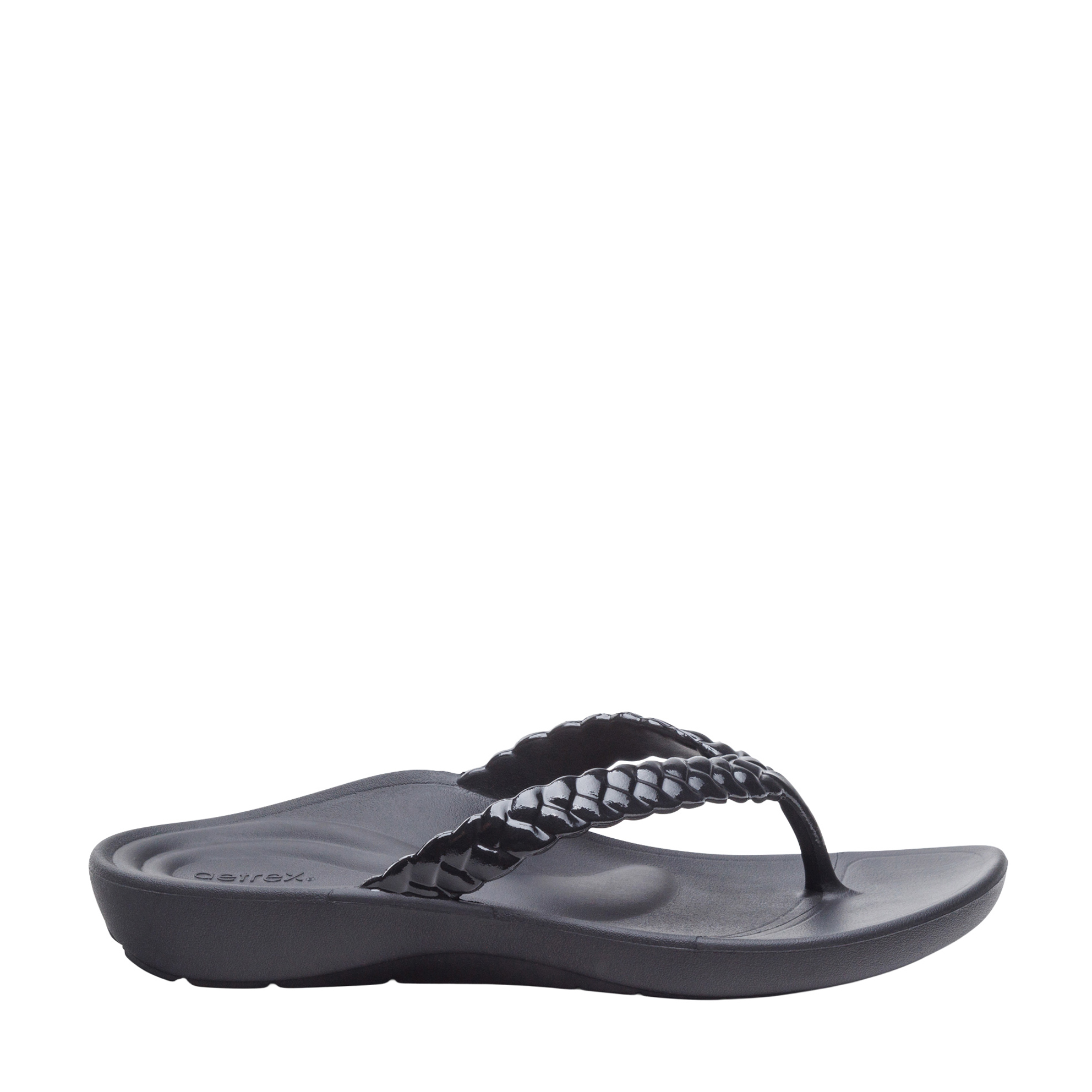 Aetrex Vicki Braided Flip Flop Eva - Kunitz Shoes